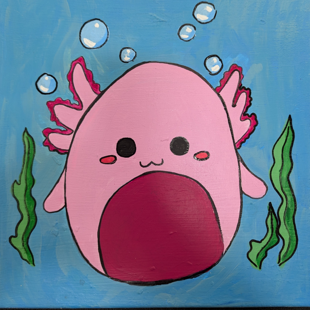 Axle the Axolotl - Busy Bees Pottery & Arts Studio Mentor